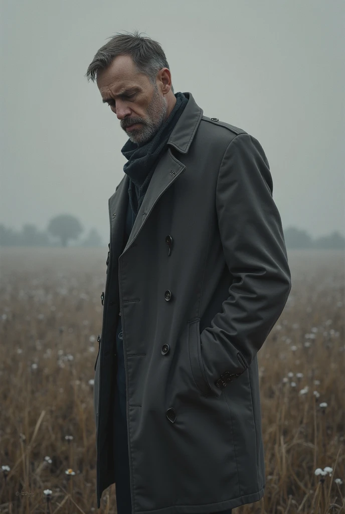Sad man, sad man, melancholic face, depressed expression, crestfallen ...