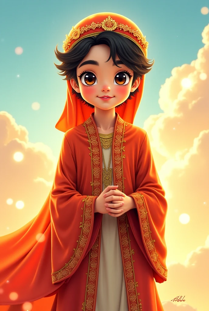 An anime character wearing Arab Eid clothes - SeaArt AI