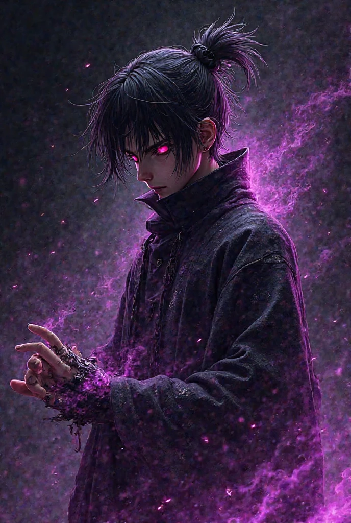 Make a wallpaper phonk background, purple and white, with black ...