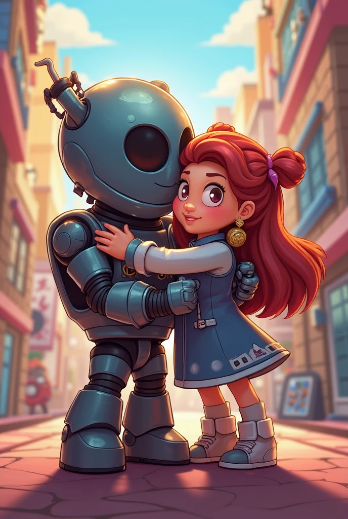 Larry and piper hugging (from brawl stars) - SeaArt AI