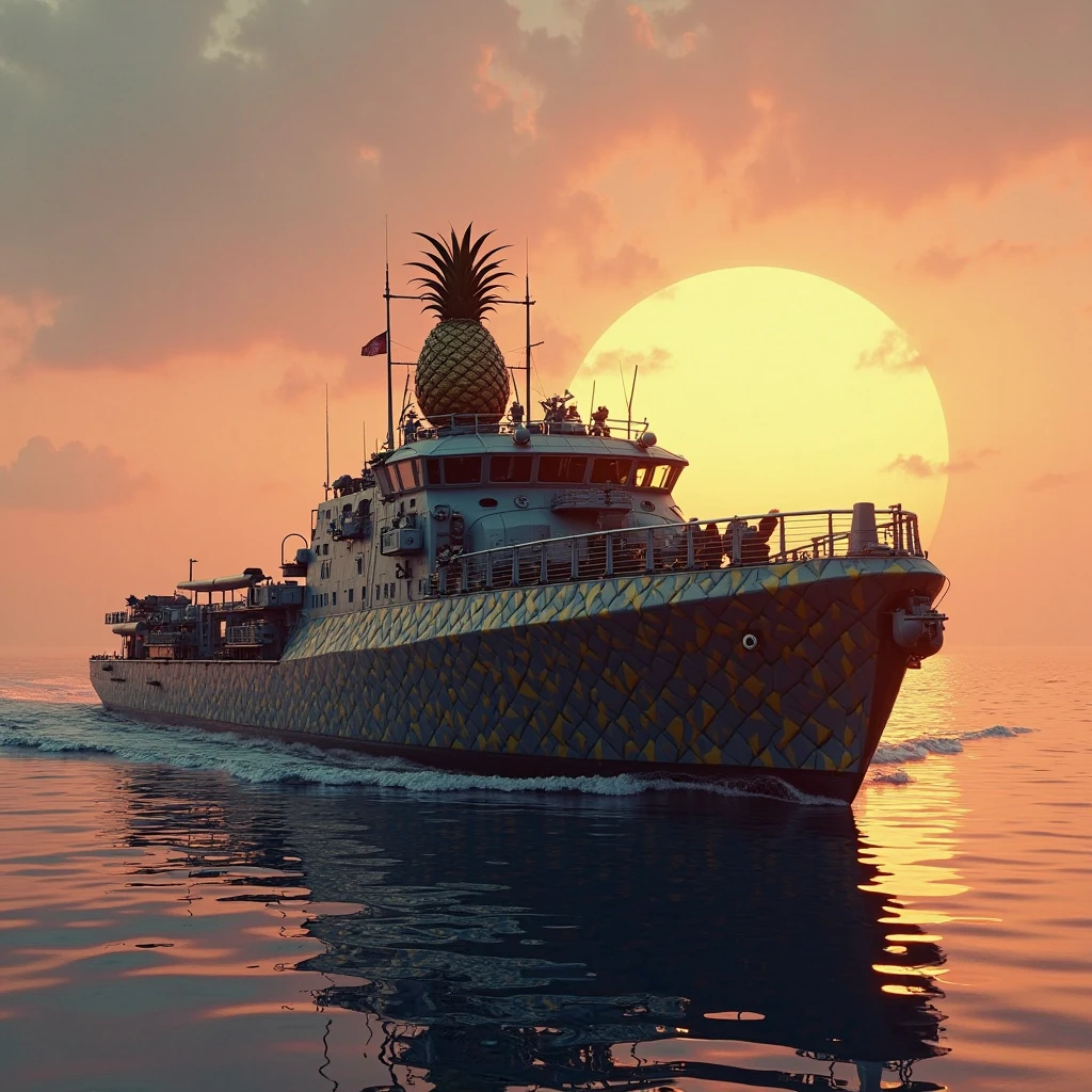Armed patrol boat, torpedo launcher, pineapple turret with gun - SeaArt AI
