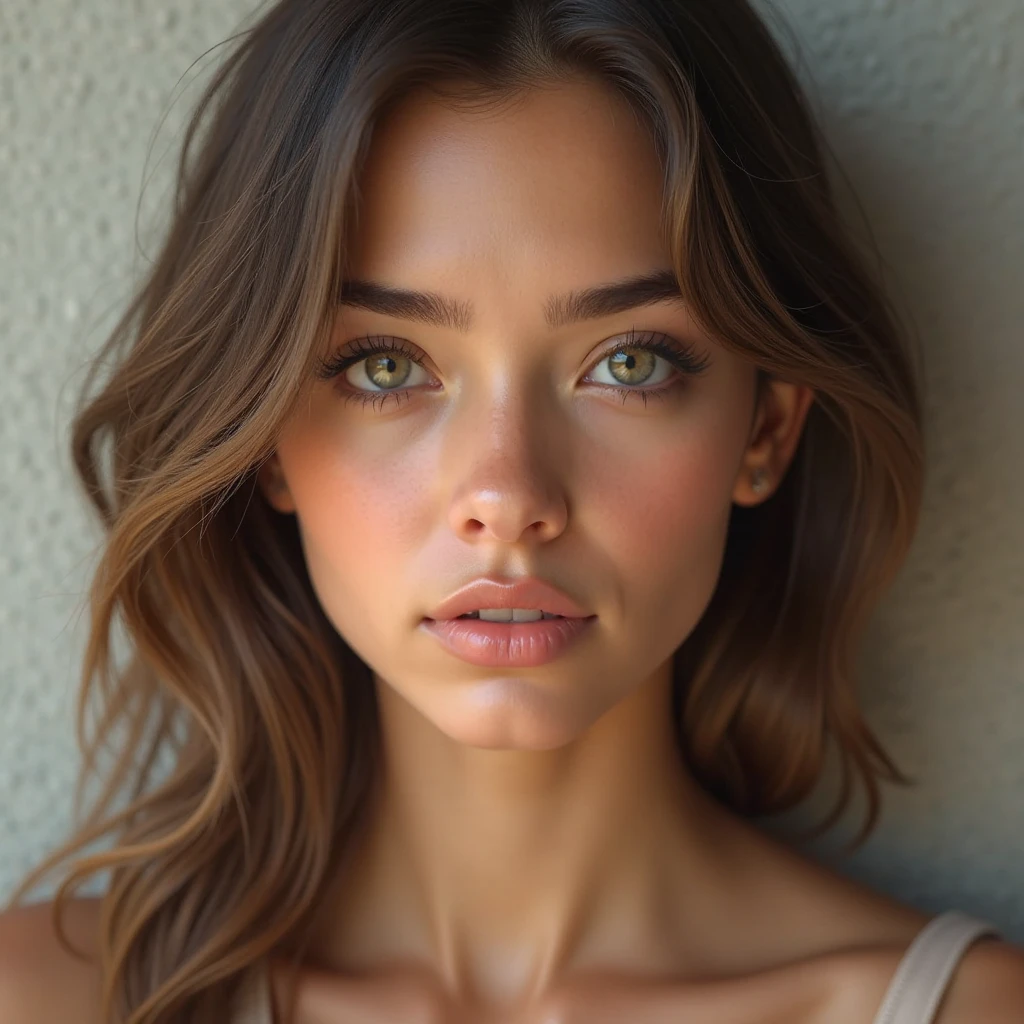22 year old realistic latinas woman, sweet face, thin almond eyes ...