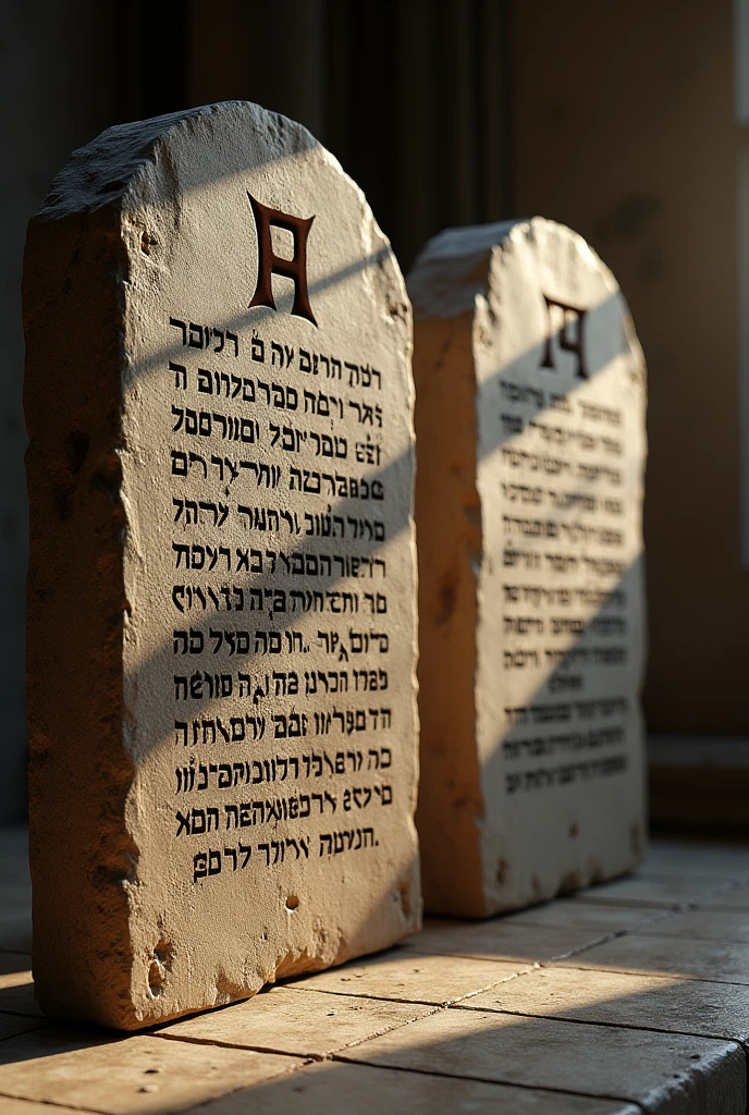 The ten commandments, close up, without a person - SeaArt AI
