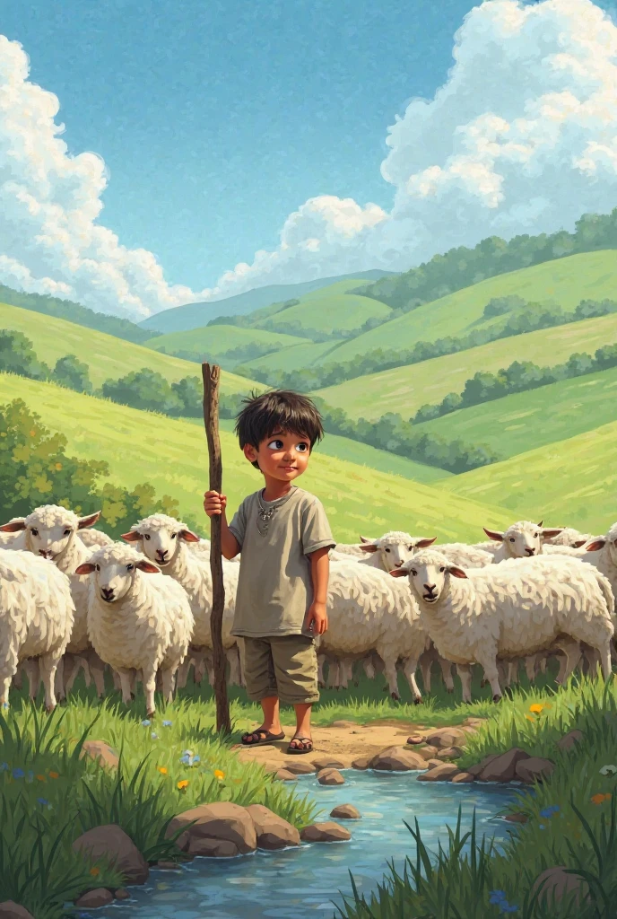 Shepherd boy - SeaArt AI