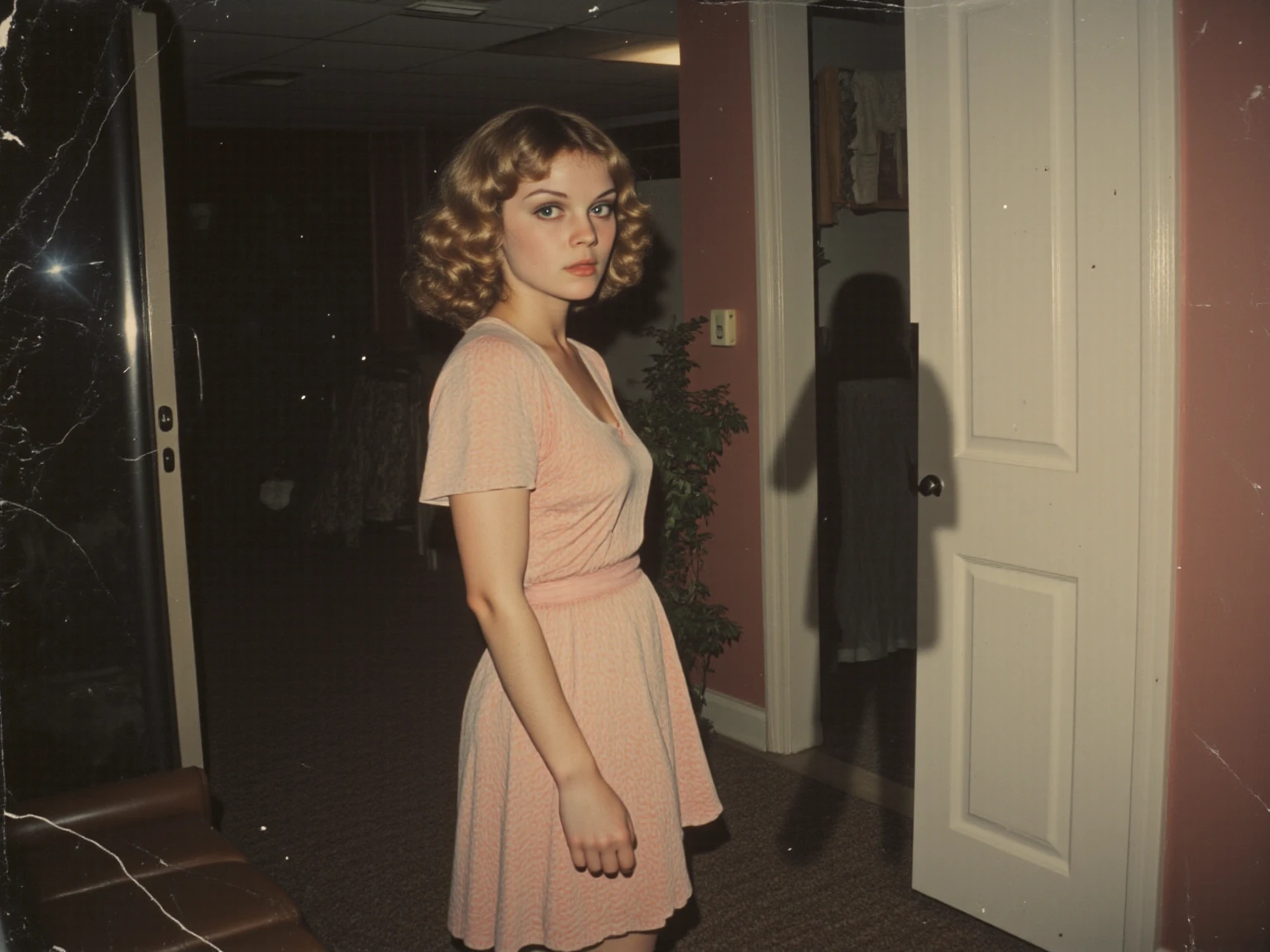 Ana Clark, approximately girl, with loose light brown hair, wearing ...