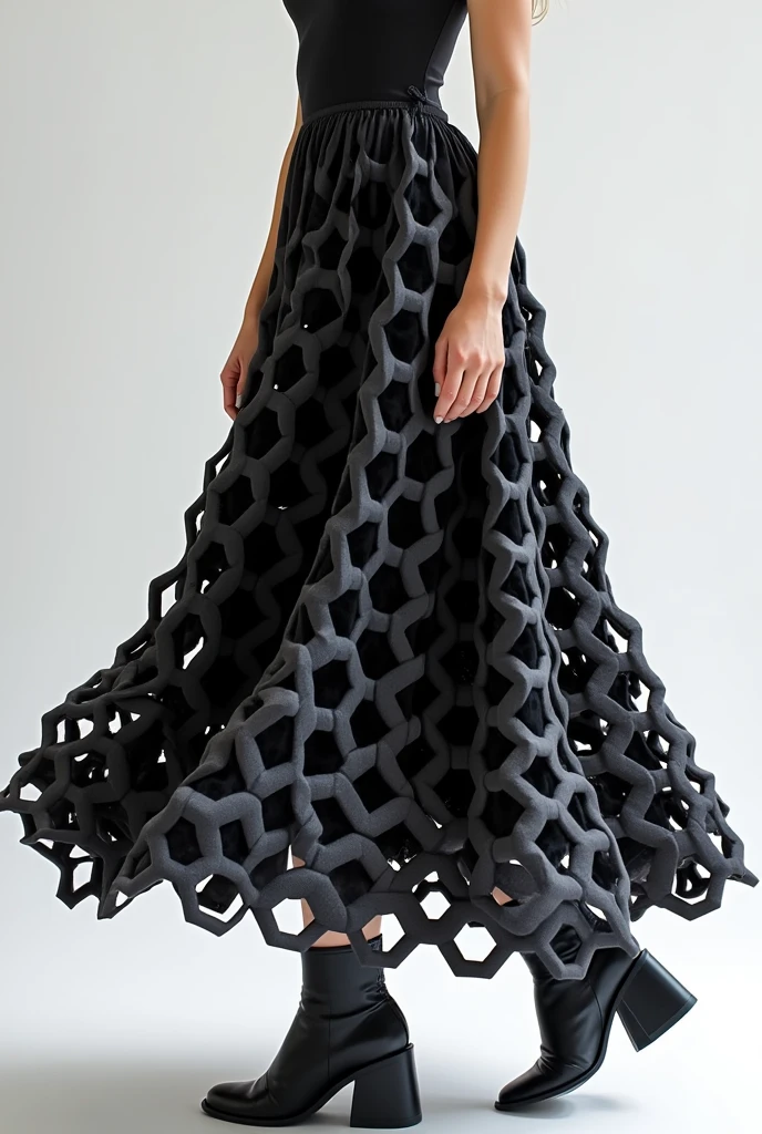 Nested Hexagon A-Line Skirt**: Uses interlocking hexagonal pattern ...