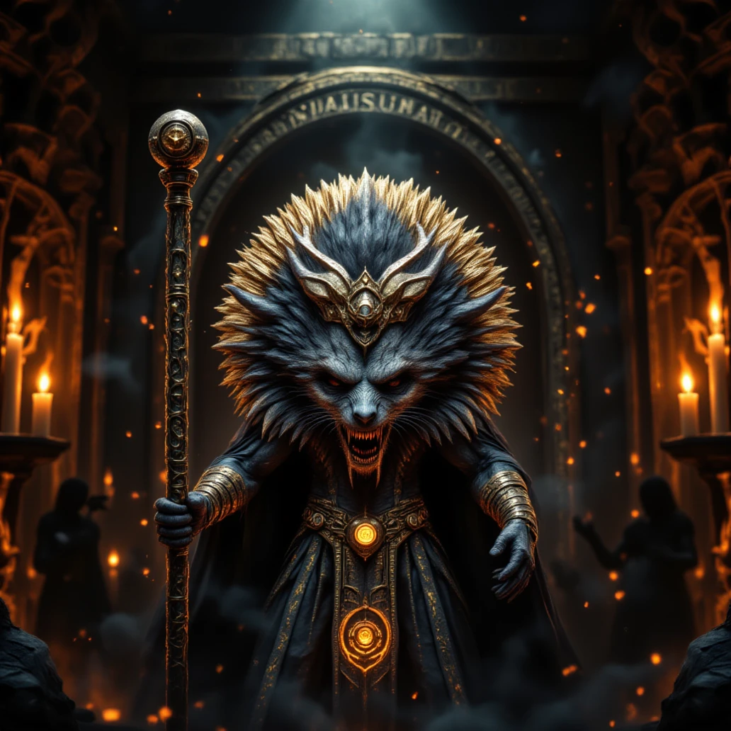 Create a high-resolution, hyper-realistic close-up of a muscular ...