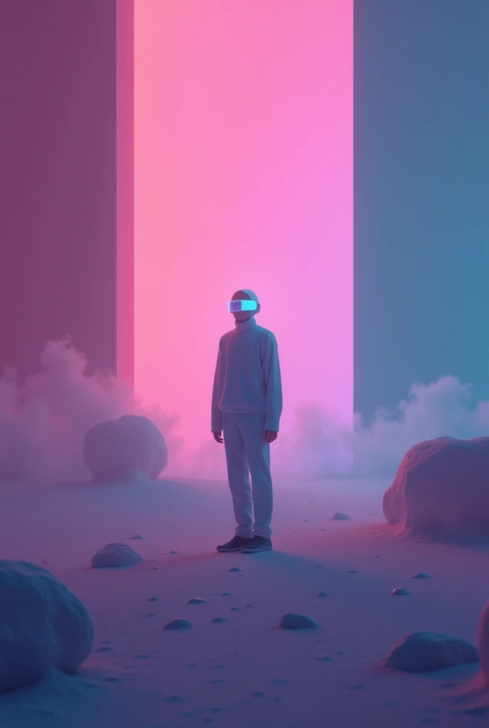 Minimalistic exotic cover for Vaporwave album - SeaArt AI