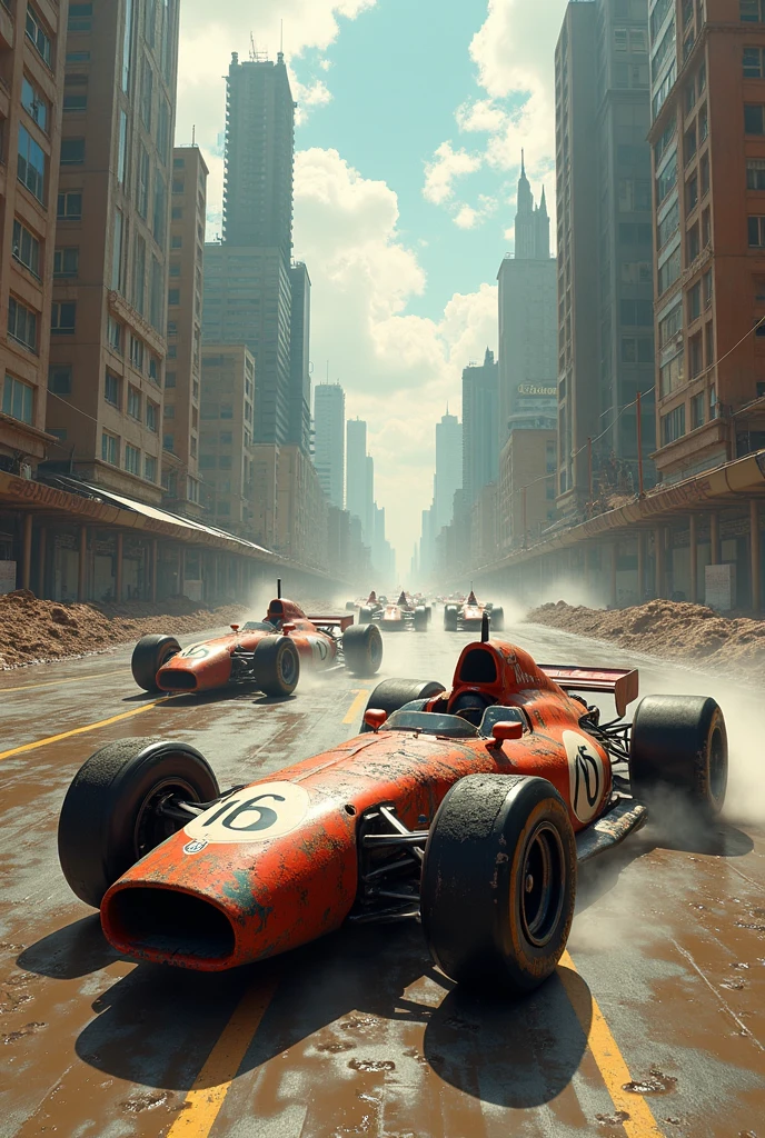 Masterpiece. Madrid Max, -style F1 race in a post-apocalyptic cyberpunk ...