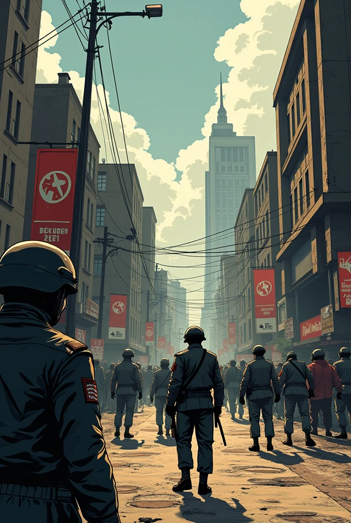Comics about the military dictatorship - SeaArt AI