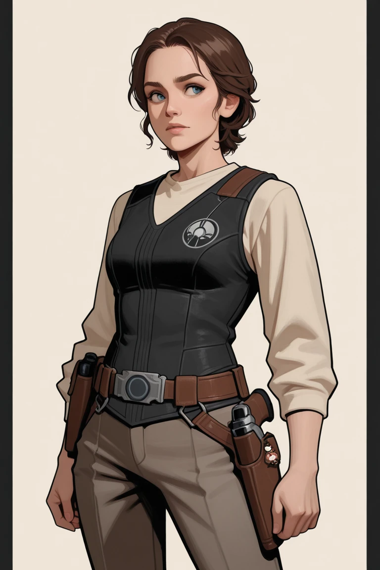 Create portraits of an iconic Star Wars character, depicted in a ...