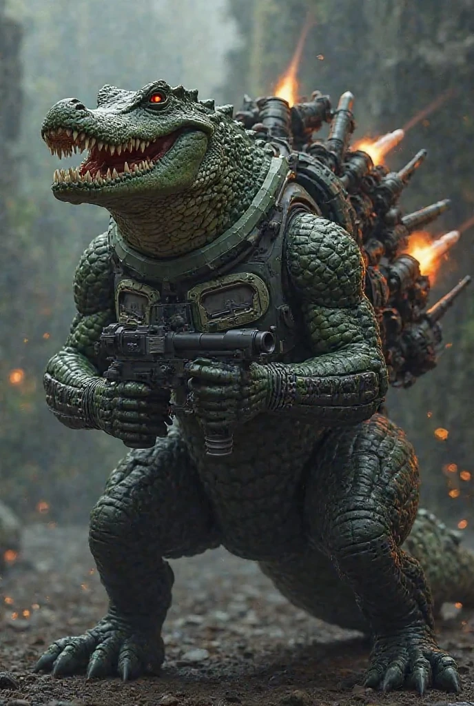 Crocodile bombardier - SeaArt AI