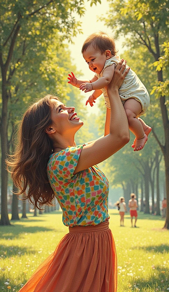 A beautifully emotional, vintage comic book-style illustration set in ...