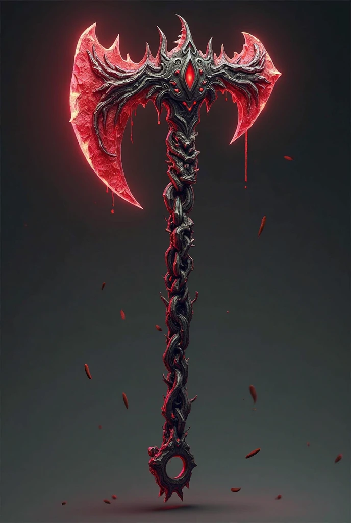 Form: A massive, serrated chain-axe. It’s a hybrid between a futuristic ...