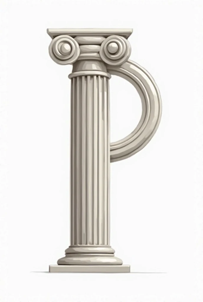 "Design a single elegant capital letter 'R' integrated with a Roman ...