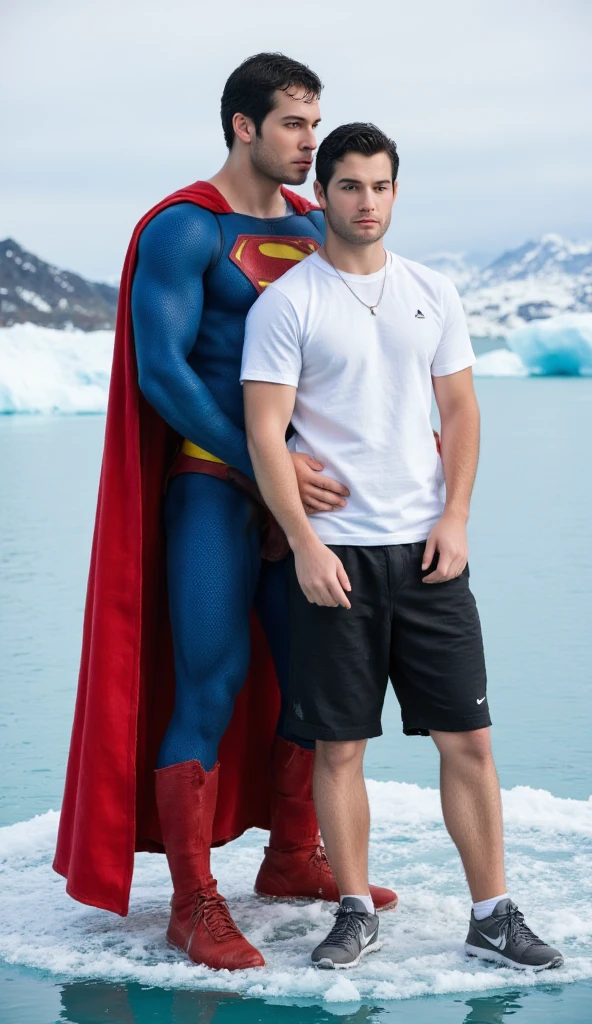Kiss.superman and young people rely on each other in a harsh - SeaArt AI
