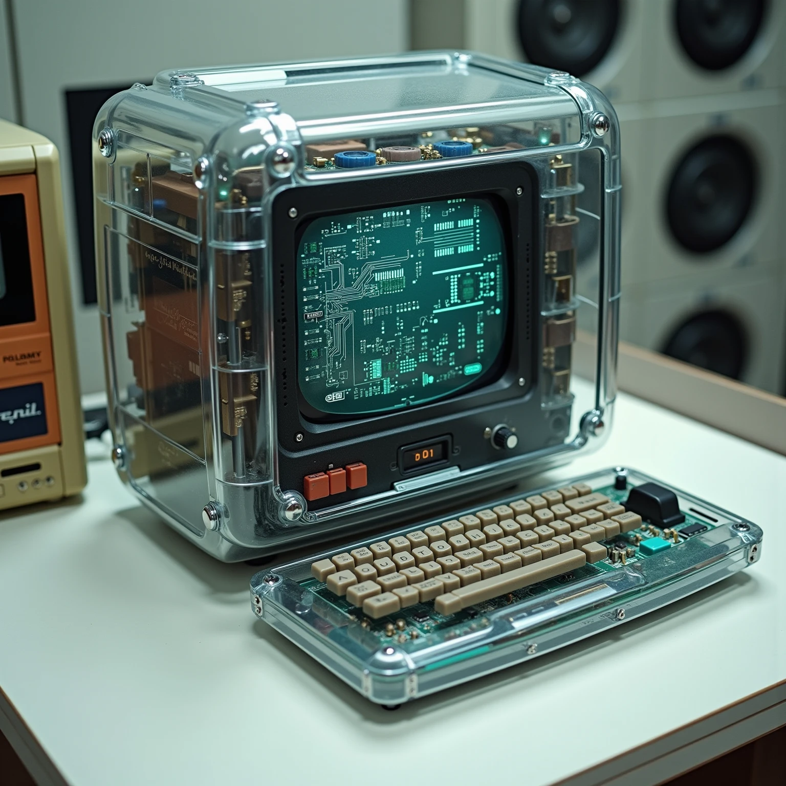 Translucent case computer