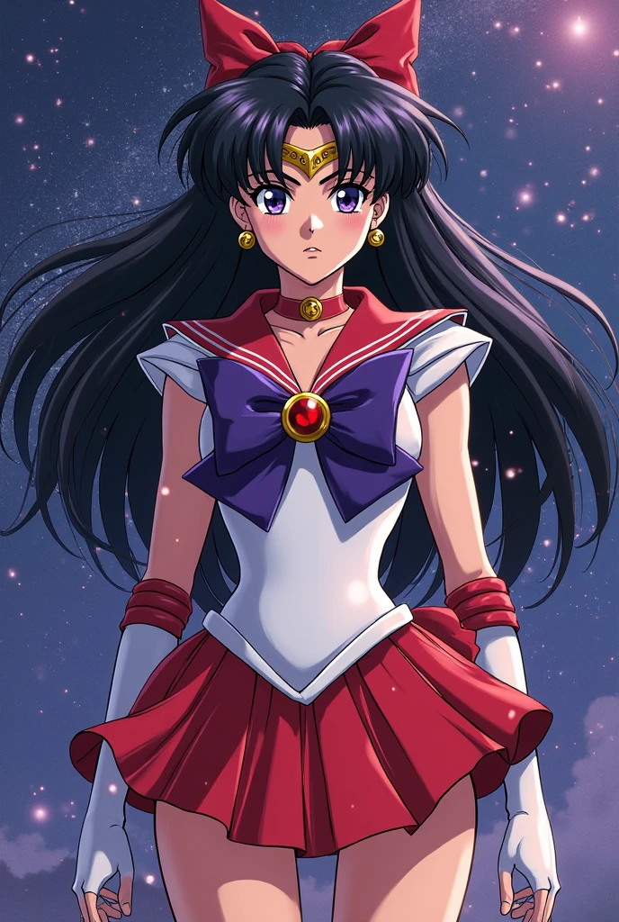 Sailor Mars in the style of the 90s - SeaArt AI