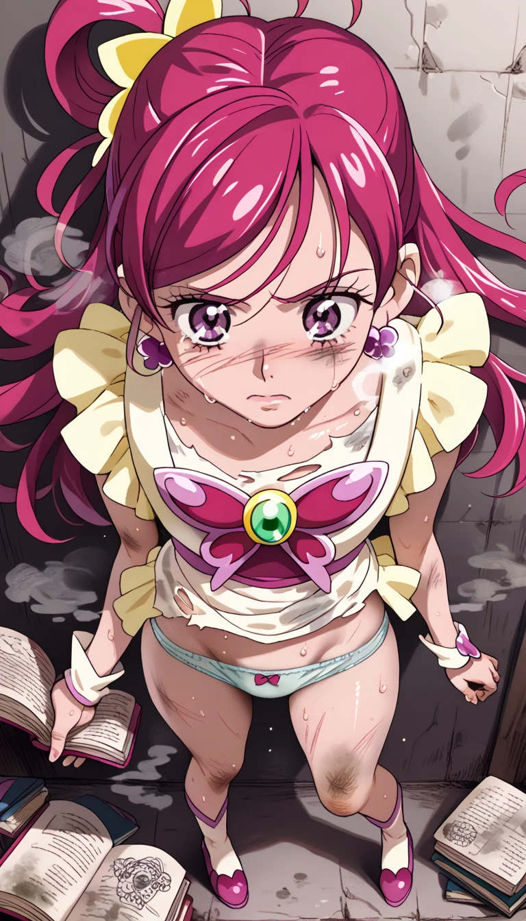 Nsfw,girl, solo, ((Cure dreams)),(Full of Scratches:1.1),(dirty clothes - SeaArt AI