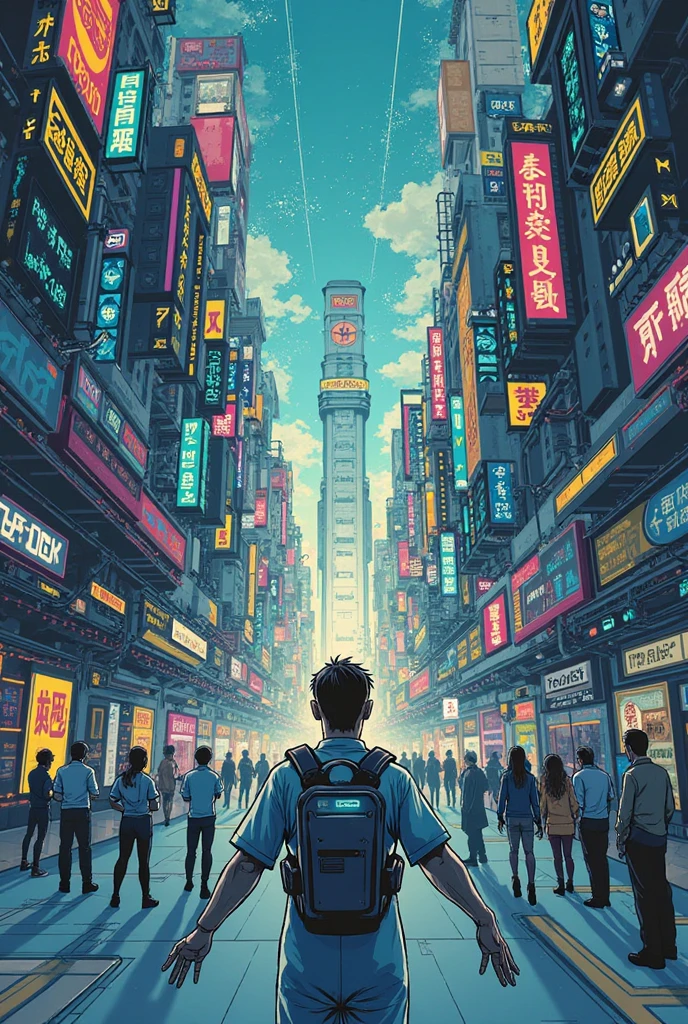 Make a comics about using a technology with dialouge - SeaArt AI