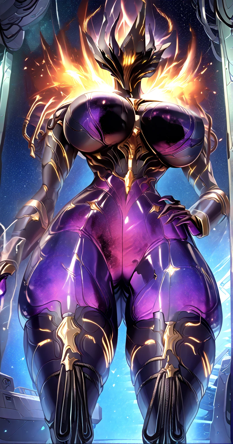 Ember heirloom, solo, large breasts,space ship, industrial, stars ...