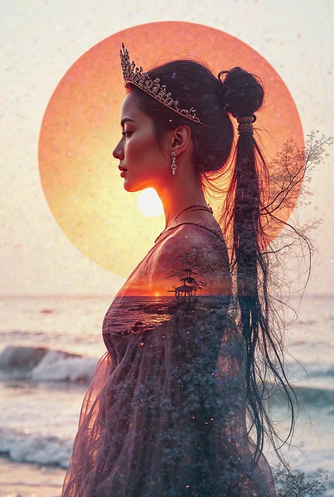 High quality, 8K Ultra HD, A beautiful double exposure that combines an ...