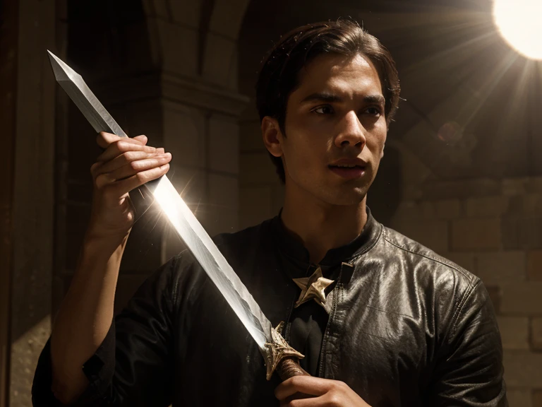 His right hand held seven stars, and from His mouth came a sharp double ...