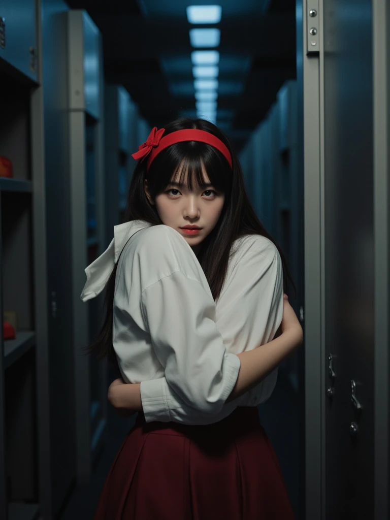 hug)))、(((The Girl Who Hugs Me)))、Dimly lit gym storeroom - SeaArt AI