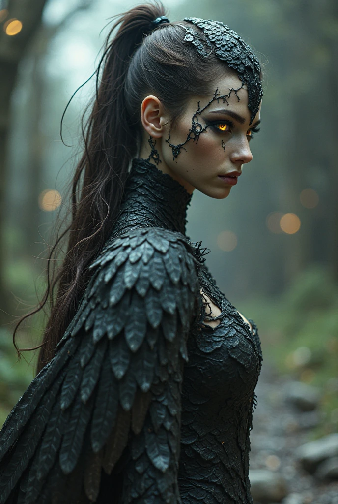 The mutant girl regarded him with a face reminiscent of RB's - SeaArt AI