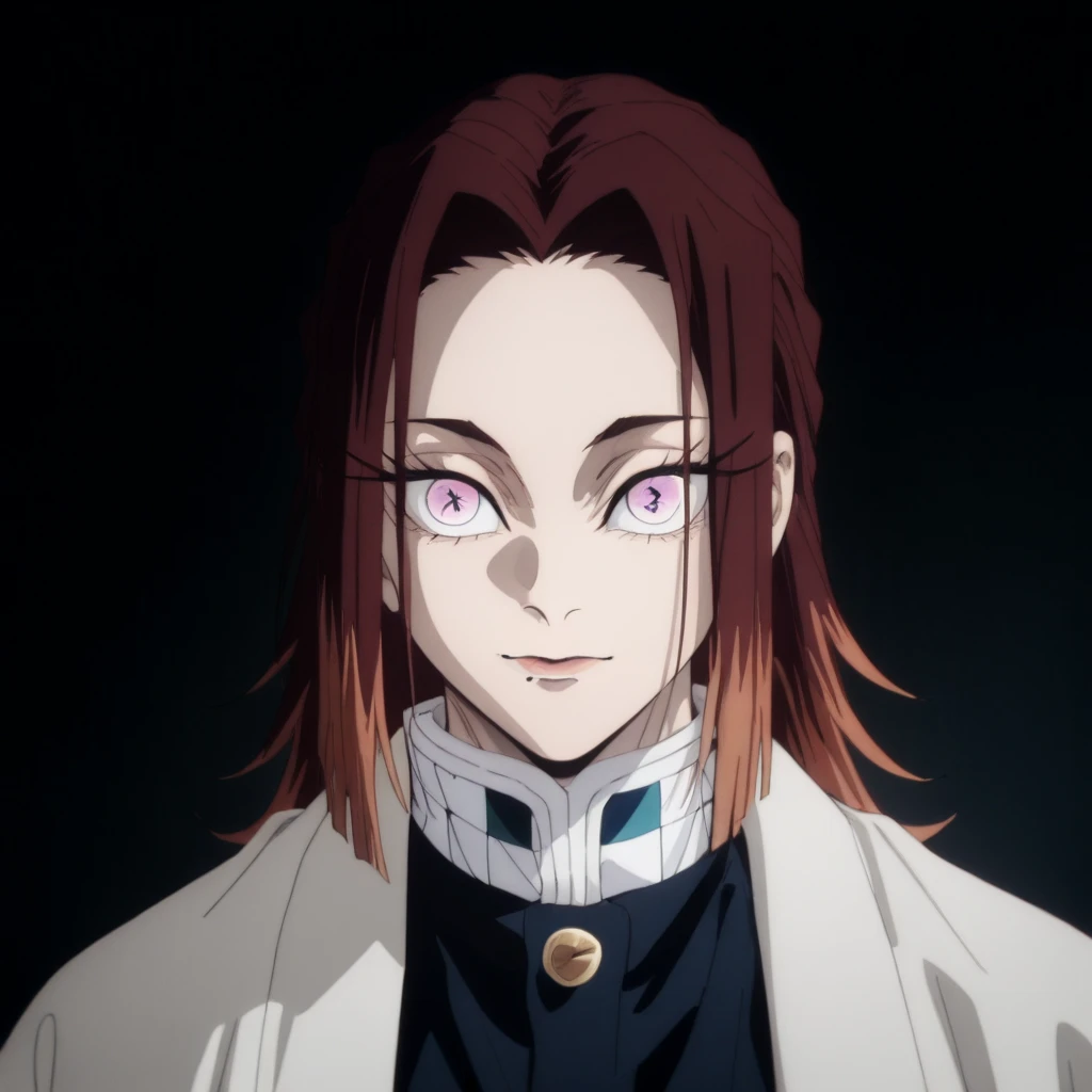 A 25-year-old male demon, from the anime Demon Slayer, he has soft ...