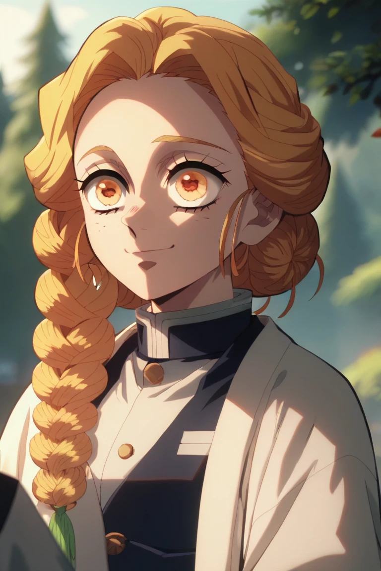 Anime screencap, Season 4 Ufotable studio, 20 year old girl, curly long ...