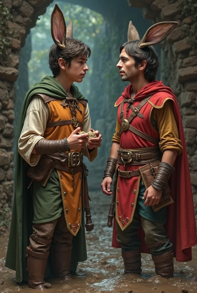 7. Robin and Rafe’s Comic Misadventure Scene Description: In a muddy ...