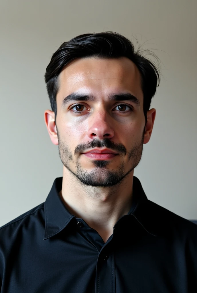, male, stands on a neutral background, calm facial expression - SeaArt AI