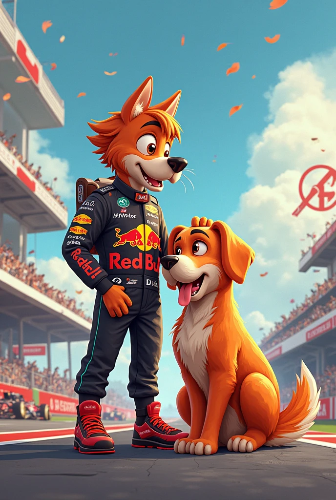 Verstappen brings Norris as a dog - SeaArt AI