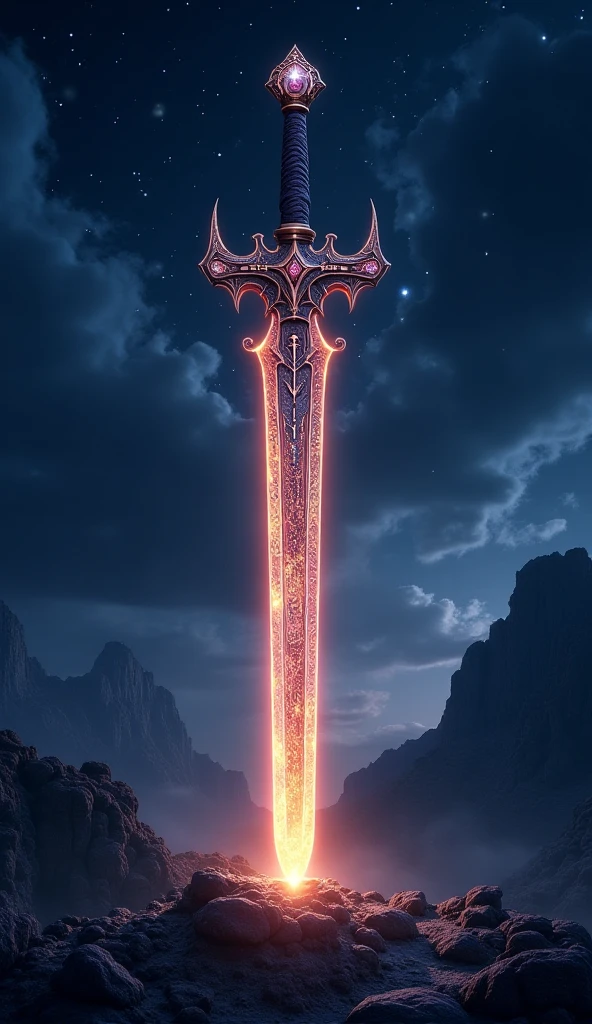 Legendary Sword、fantastic、Night Sky - SeaArt AI