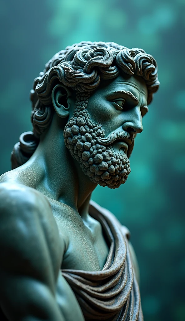 Ancient stoic statue , representing a stoic philosopher with great ...