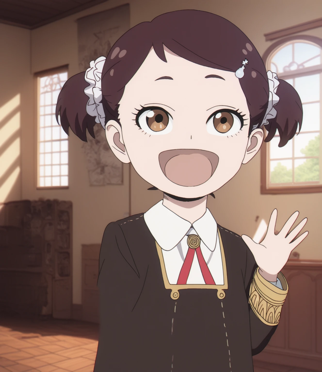 Becky blackbell , 1girl , solo , twintails , hair ornament , school ...