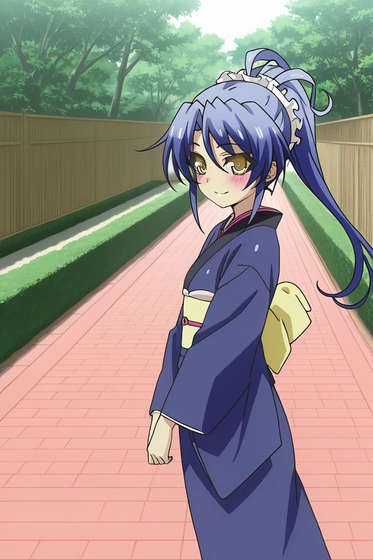 Create an image of Kurumi Nonaka from Shinmai Maou No Testament wearing ...