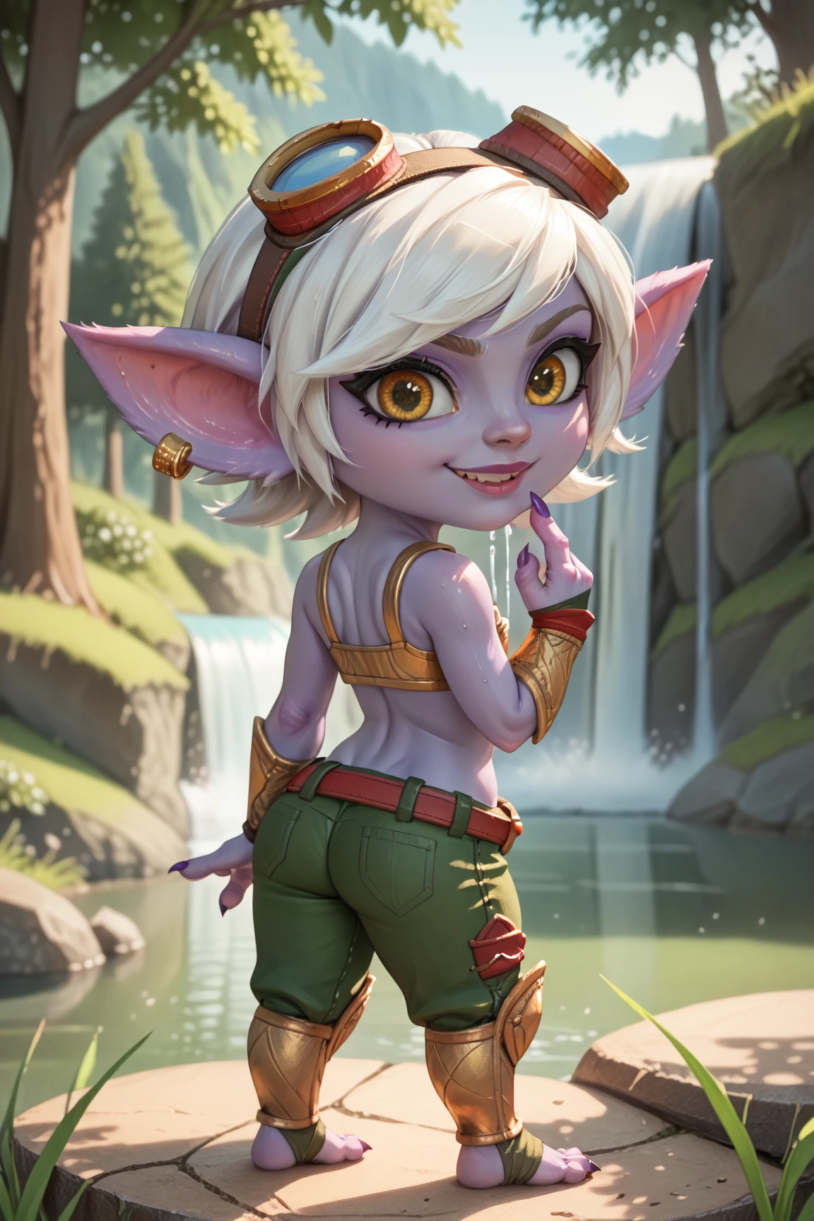 Masterpiece, ultra quality, TristanaLolXLv2, solo, fully naked - SeaArt AI