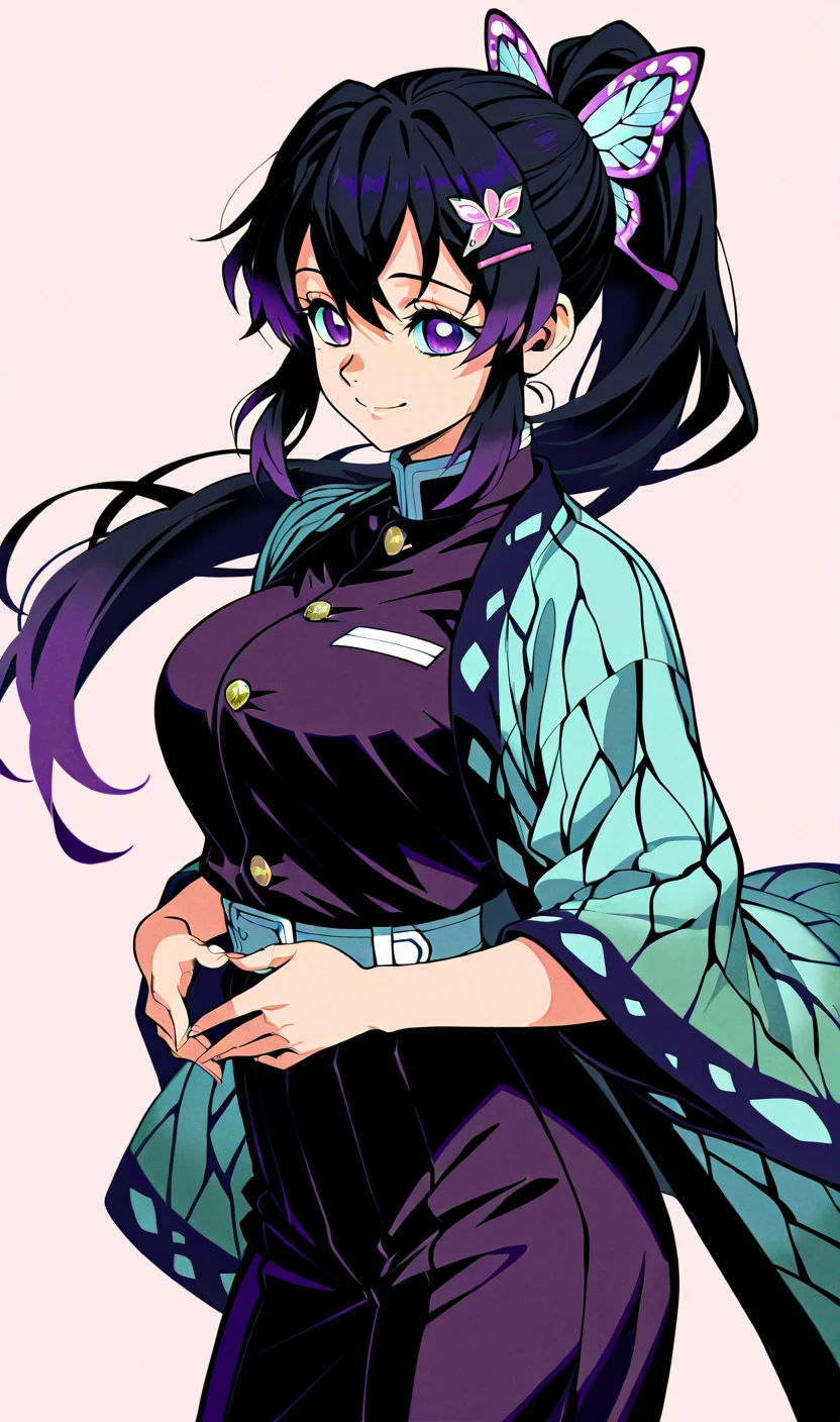 Demon slayer panel,1girl, High Resolution, Masterpiece, Long Hair ...