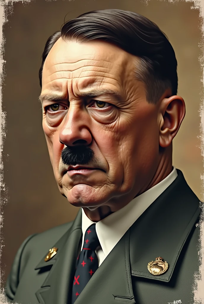 Adlof Hitler photo with German nazi swastika logo. Make this for ...