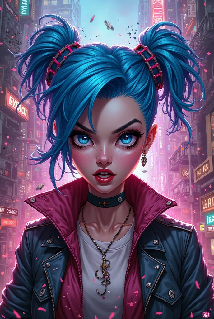 Background du badge theme JINX - SeaArt AI