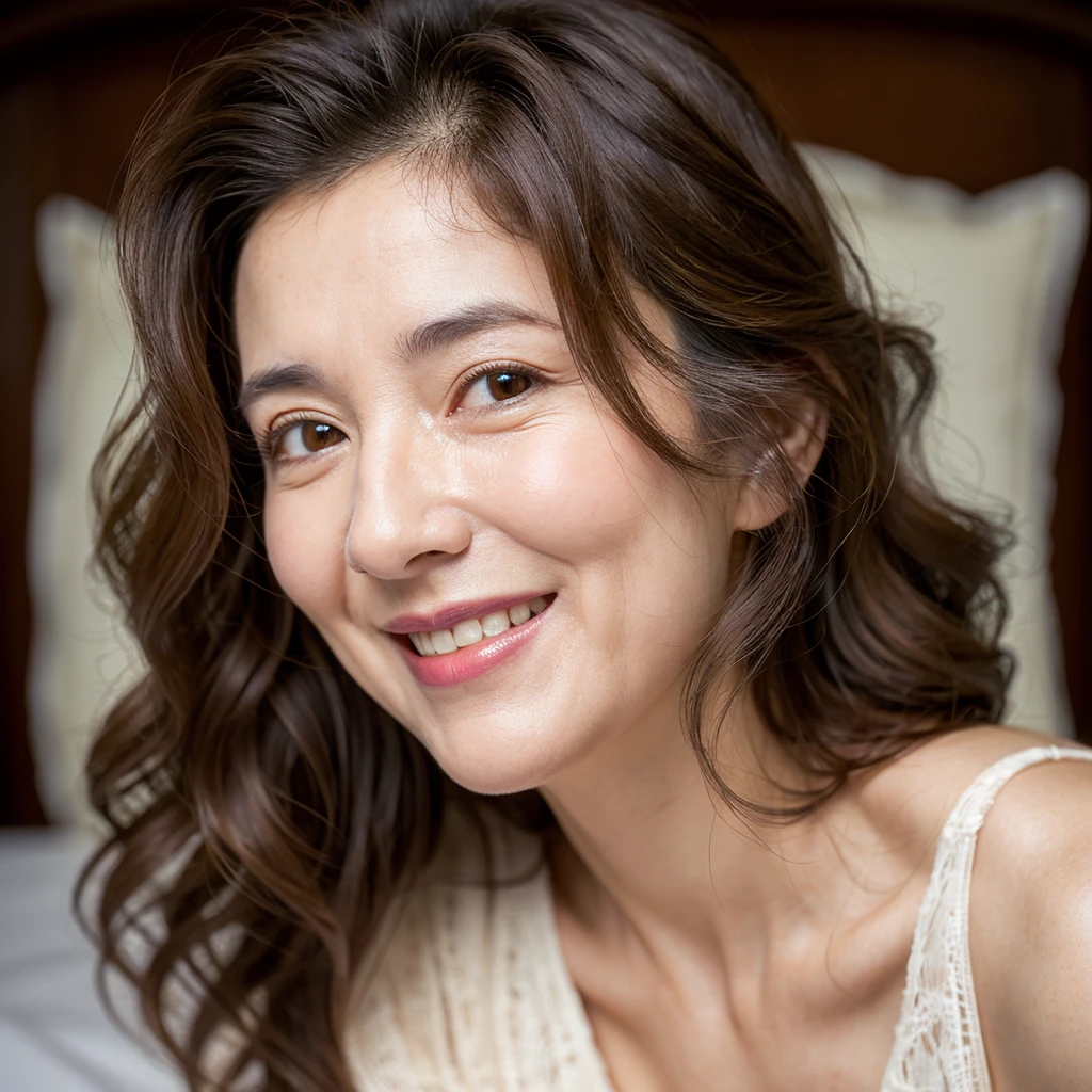 A Beautiful Slavic mature woman with beautiful wavy medium hair - SeaArt AI