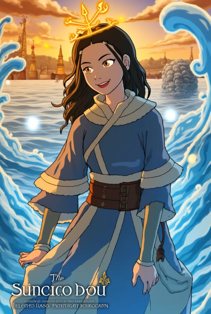 New avatar, daughter of Zuko and Katara, pale skin, black hair golden ...