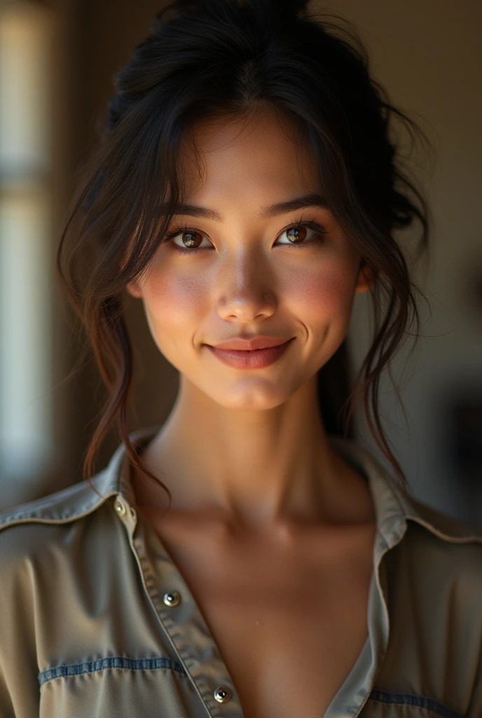 "A girl with unapologetic confidence, eyes full of untold stories ...