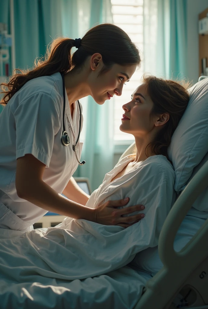 Transpersonal relationship between nurse and patient - SeaArt AI