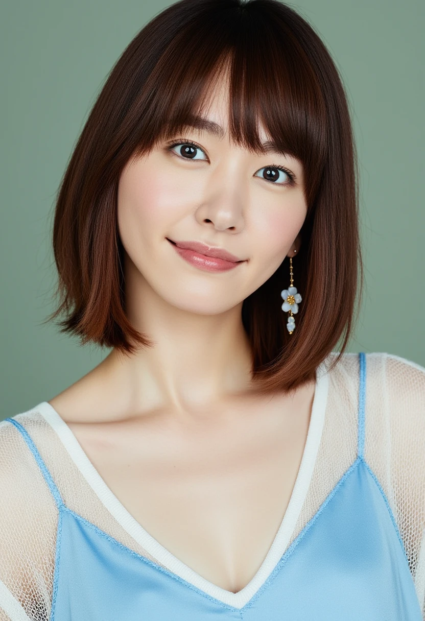 Facial close-up, a sharp focus 35mm photo of a young Asian woman named ...