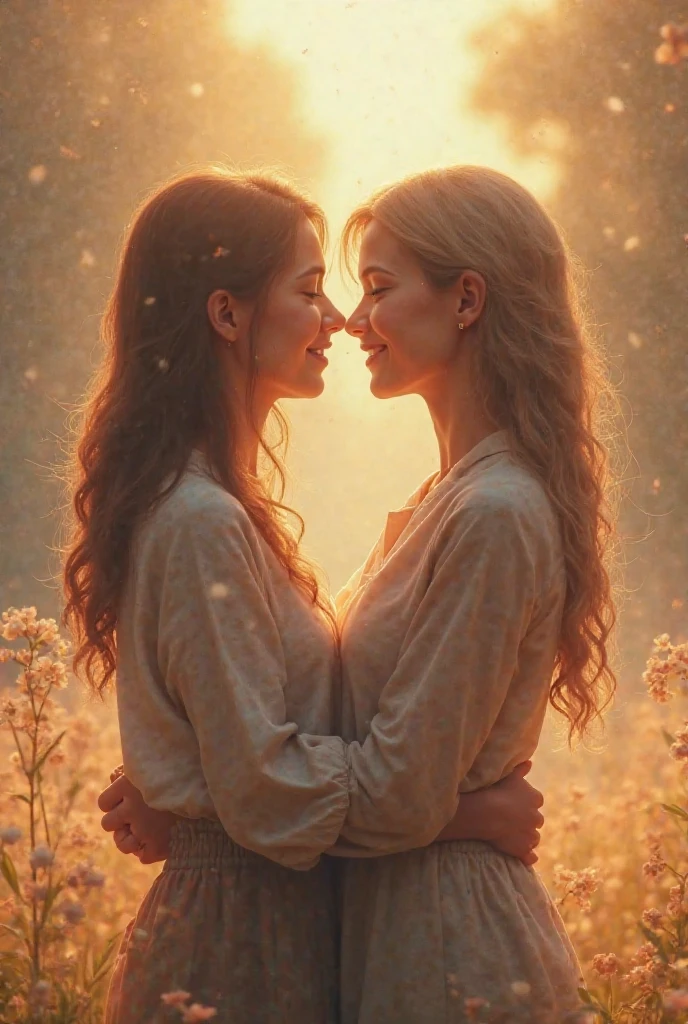 Bringing two people together to hug each other - SeaArt AI