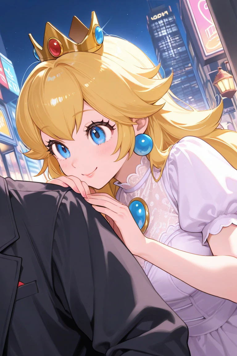 Greatest masterpiece、city、Princess Peach、smile、Join hands with a man ...