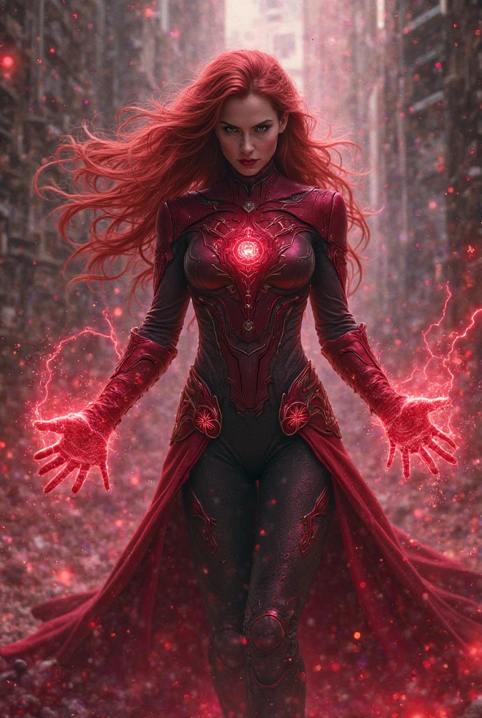 Villain Scarlet Witch from Marvel - SeaArt AI